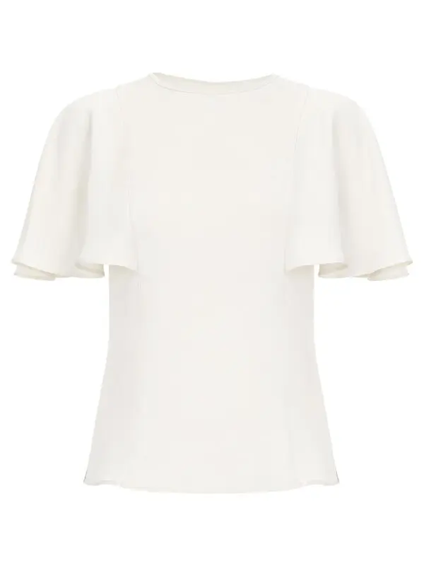 Michael Kors Blusa In Raso Con Maniche A Mantella