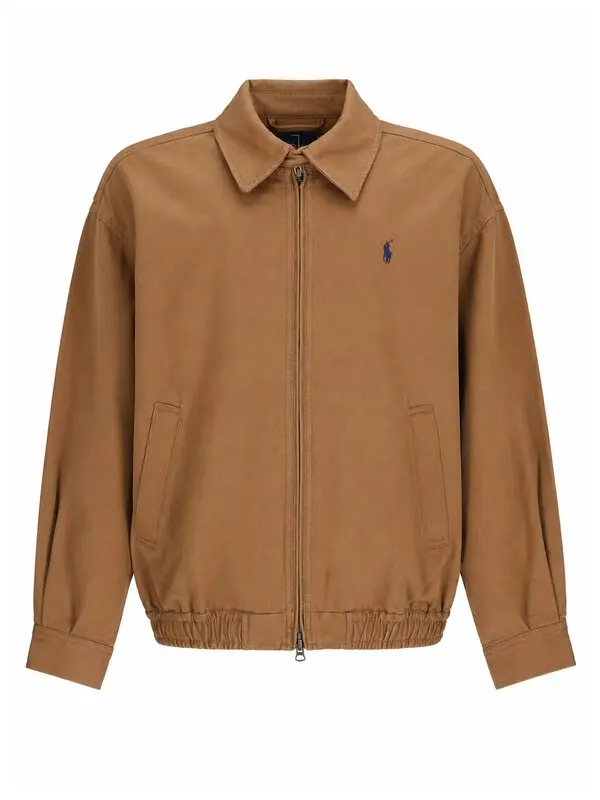 Polo Ralph Lauren Zip-up Bomber Jacket With Logo Detail
