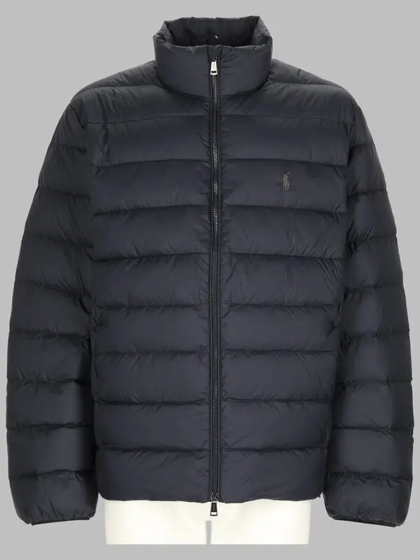 Polo Ralph Lauren Quilted Down Puffer Jacket With Stand Collar