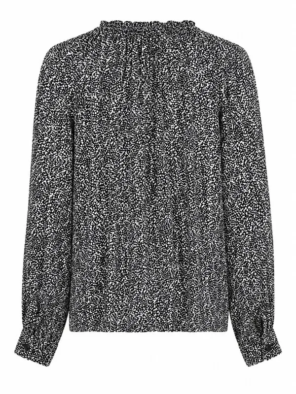 Michael Kors Blusa In Georgette Con Stampa Metallizzata