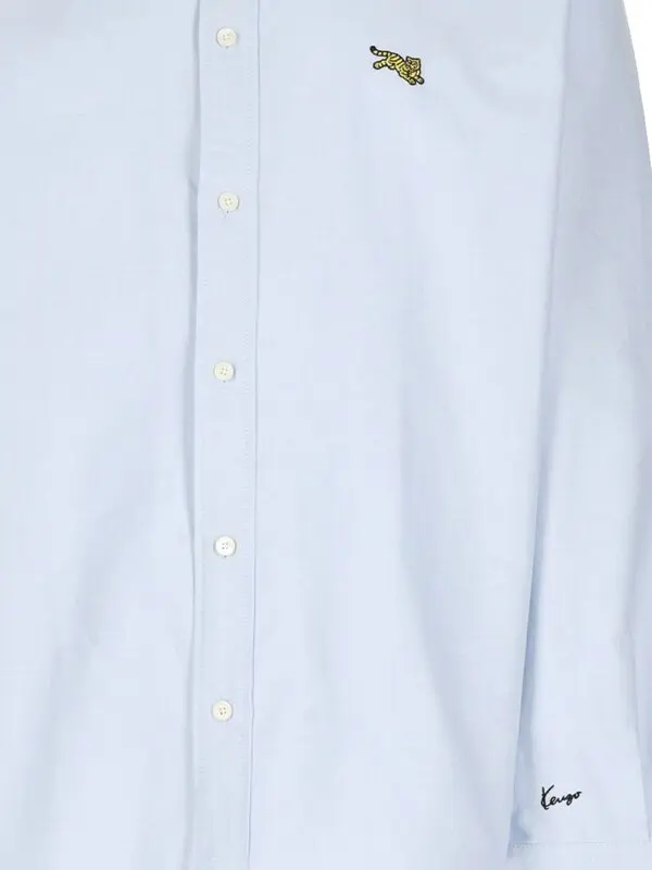 Kenzo Camicia Casual In Cotone Oxford