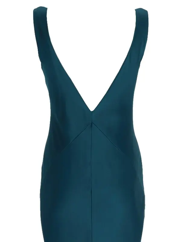 Max Mara Abito Lungo In Envers Satin