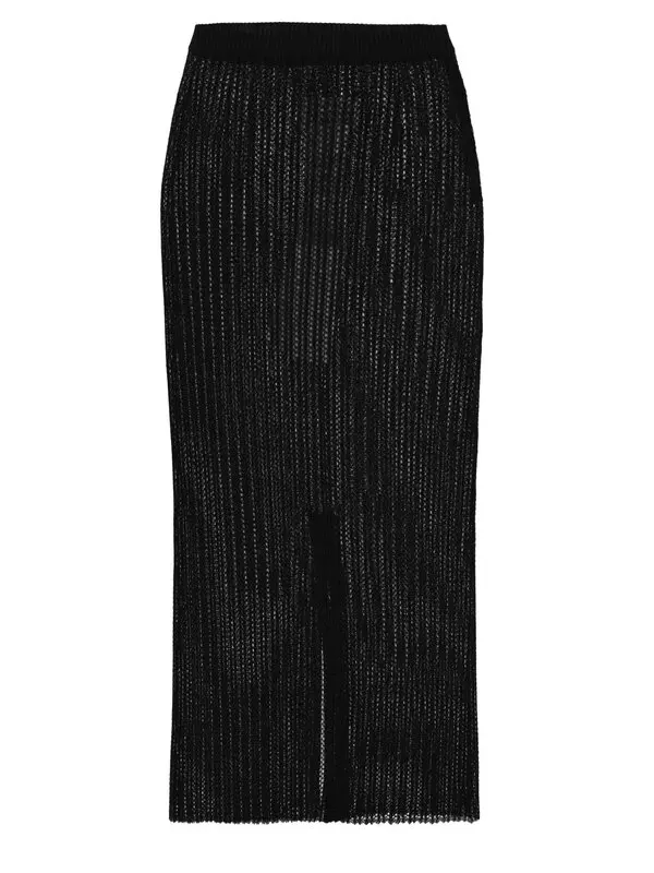MAISON MARGIELA Ribbed Knit Midi Skirt