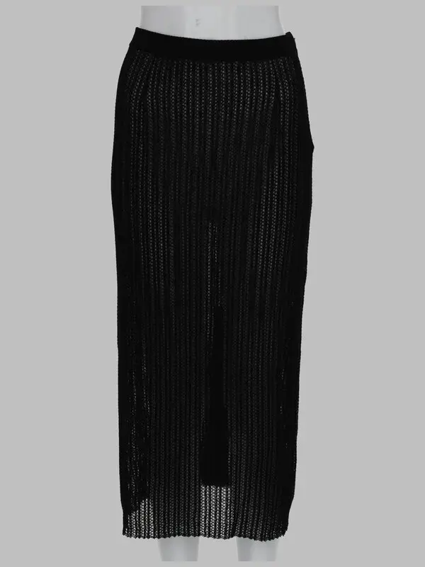 MAISON MARGIELA Ribbed Knit Midi Skirt