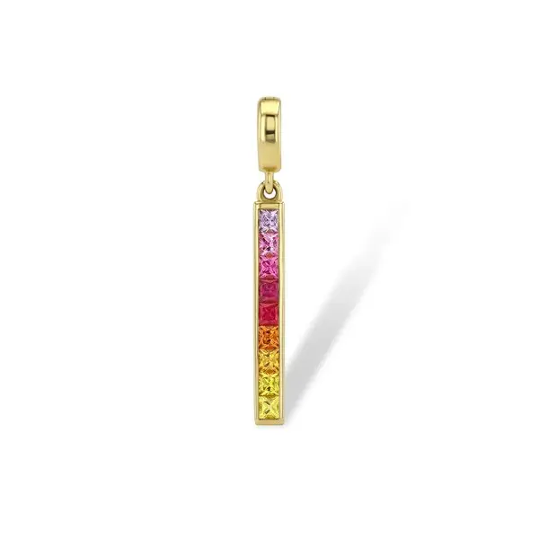 JEWELBIRD Sunset Sapphire Bar Pendant