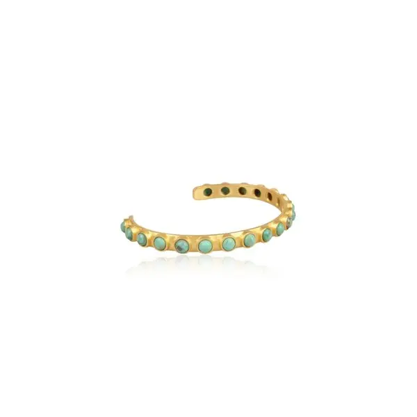 CHRISTINA GREENE Turquoise Studded Cuff - Blue