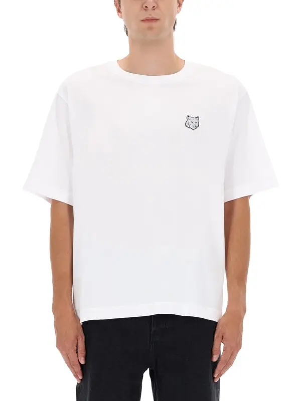 Maison Kitsuné Oversized T-shirt With Fox Patch