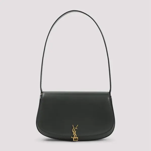 Saint Laurent Half-moon Shoulder Handbag In Lambskin