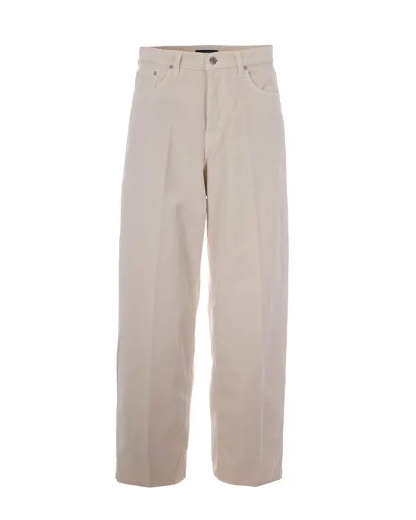 HAIKURE Wide-leg Corduroy Trousers - Snow