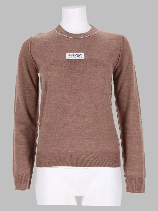 MAISON MARGIELA Wool Blend Fitted Knit Sweater