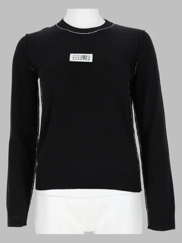 MAISON MARGIELA Long Sleeve Wool Blend Sweater