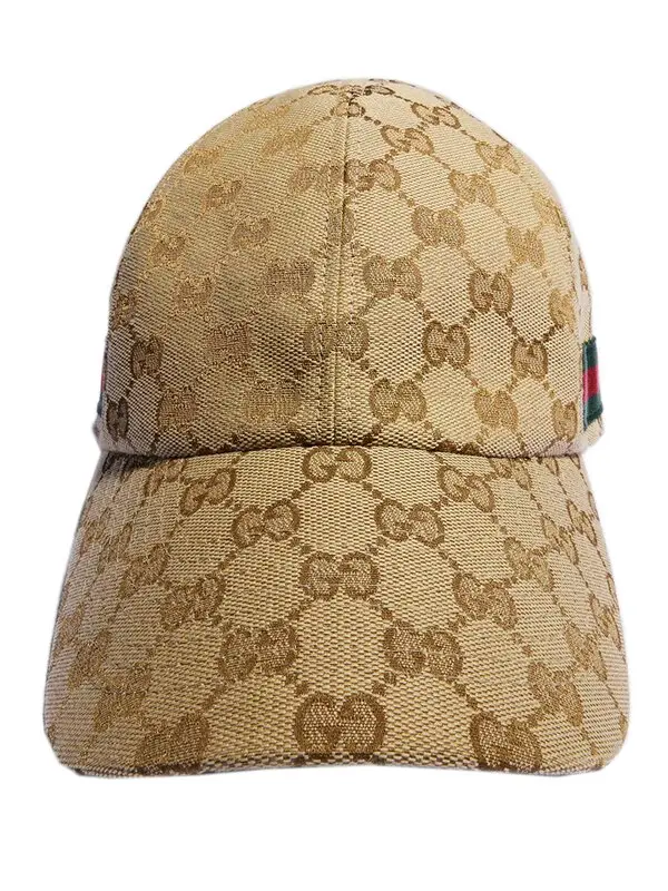 Gucci Gg Canvas Baseball Hat With Web Detail