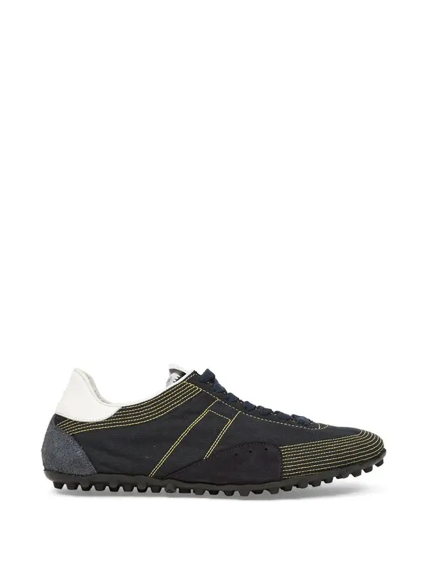 MAISON MARGIELA Cotton Sneakers With Suede Accents - Blu