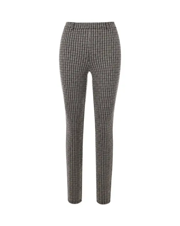 Patrizia Pepe Slim Fit Checkered Full Length Trousers