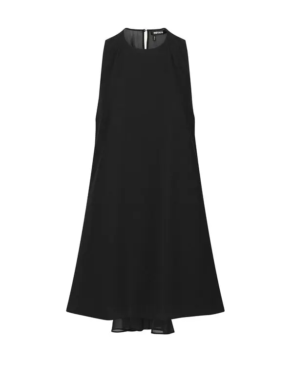 ROTATE BY BIRGER CHRISTENSEN Sleeveless A-line Midi Dress - Black