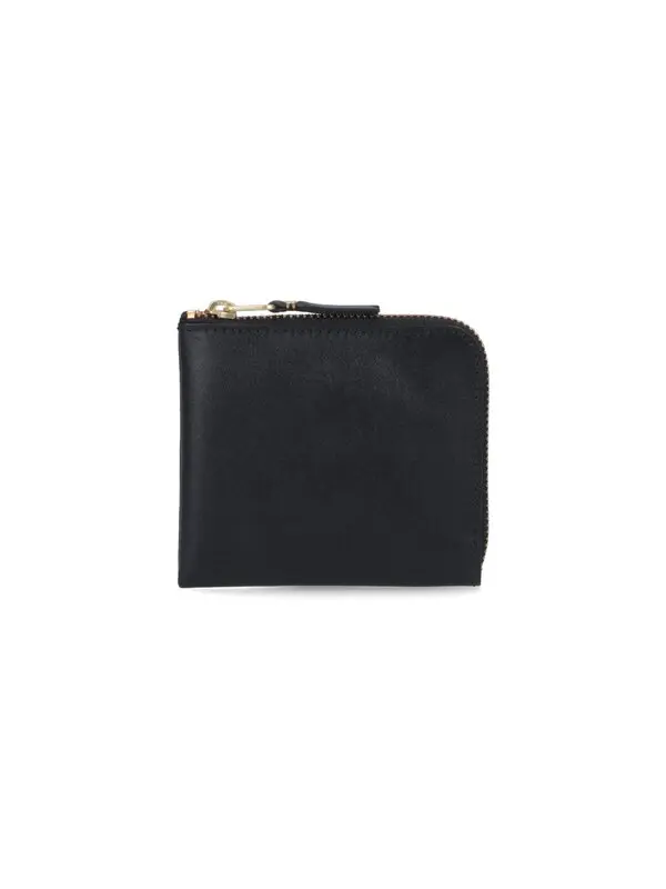 Comme Des Garçons Leather Zip-around Wallet - Black