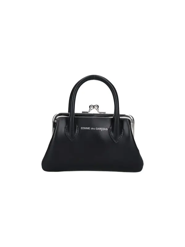 Comme Des Garçons Mini Frame Kiss-lock Top Handle Bag
