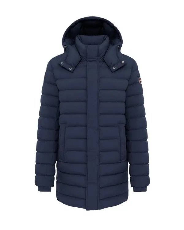 COLMAR Hooded Quilted Puffer Parka - Navy Blue-dark Blue