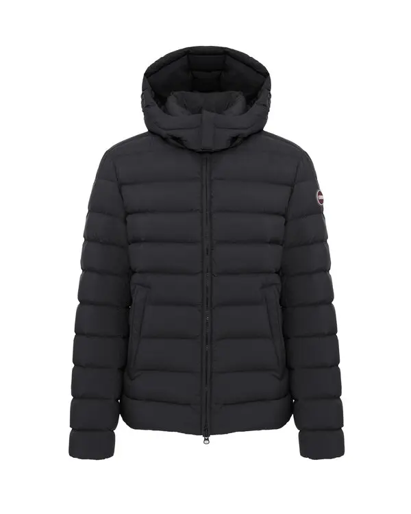 COLMAR Hooded Down Puffer Jacket - Black-vulcan