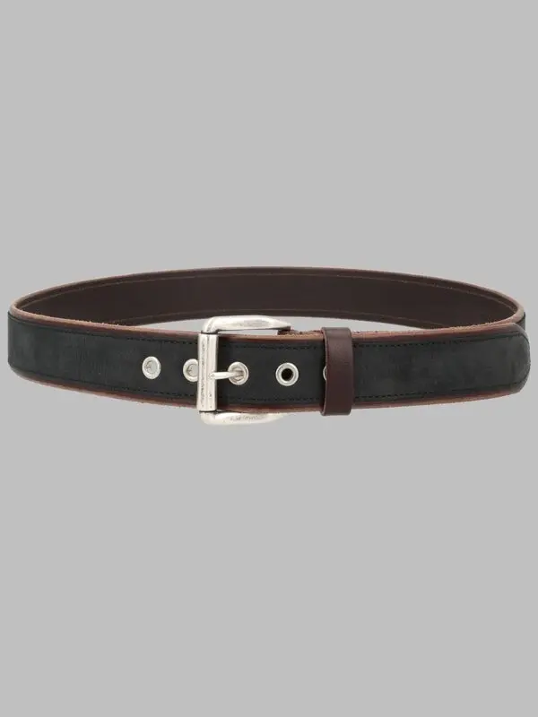 Our Legacy Leather Belt With Buckle - Blue