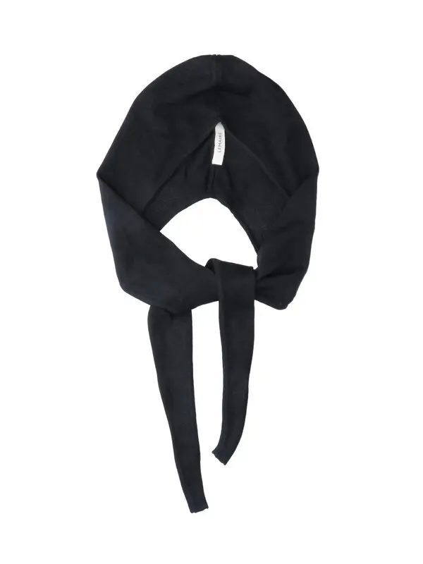 LEMAIRE Knitted Hood Scarf - Black