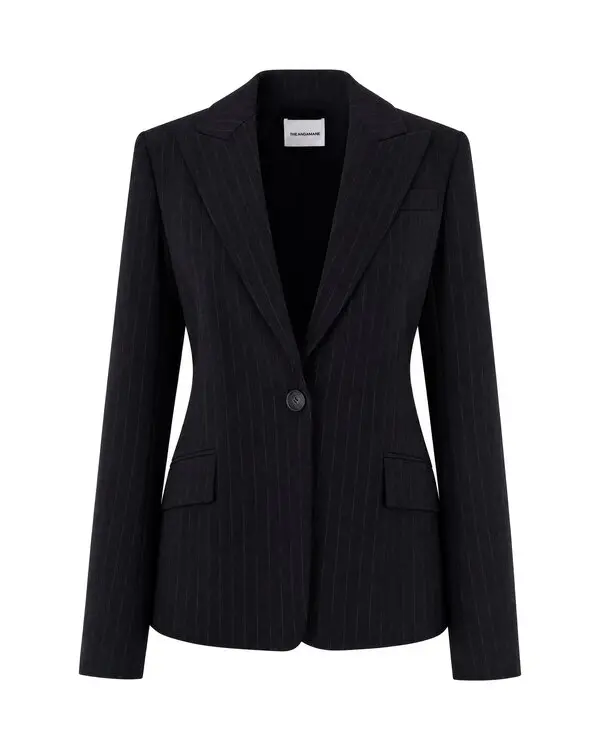 Andamane Tailored Pinstripe Single-breasted Blazer