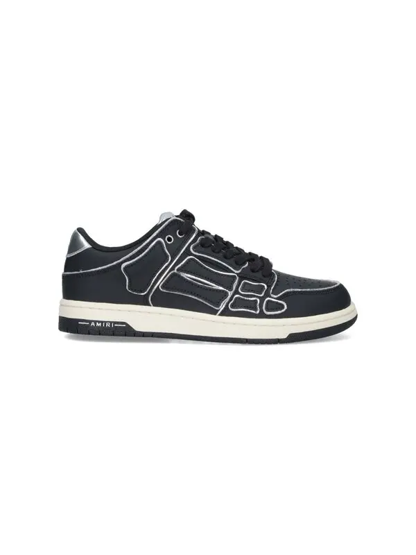 Amiri Low-top Lace-up Sneakers With Paneled Upper