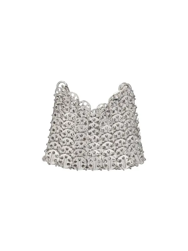 Rabanne Metal Mesh Mini Bag - Silver
