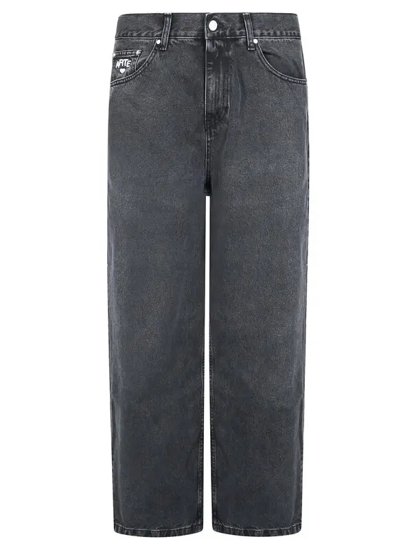 ARTE Heart Pocket Wide Leg Jeans