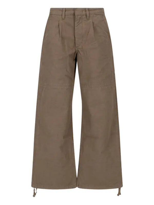JEANERICA High-waisted Wide-leg Pants - Green