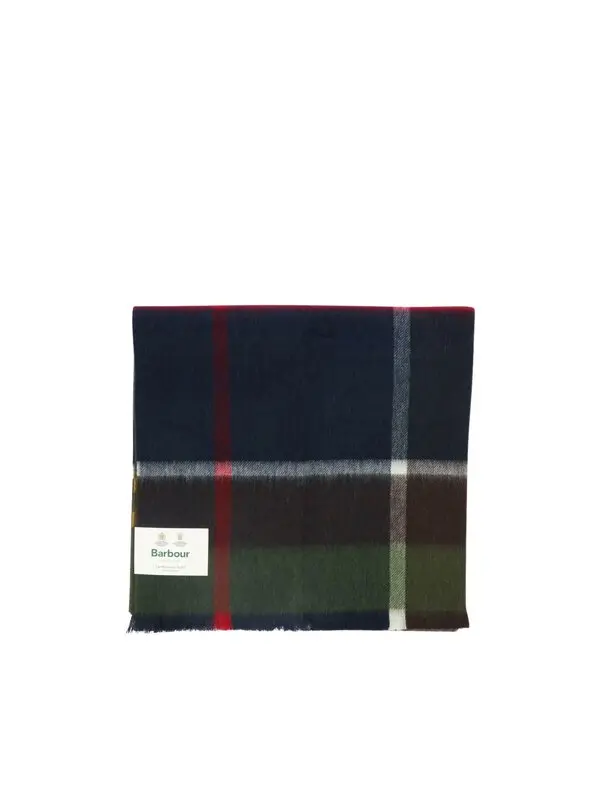 Barbour 100% Wool Scarf - Green