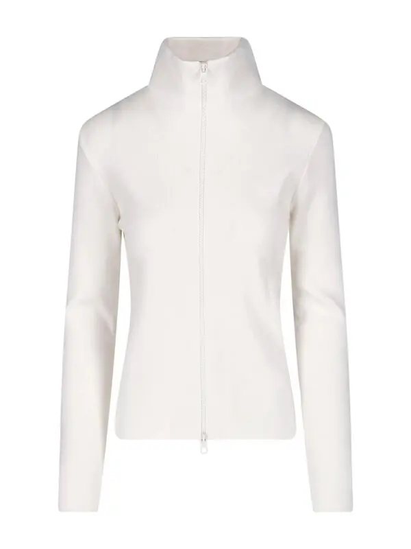 COURREGES Zip-front High Neck Sweater