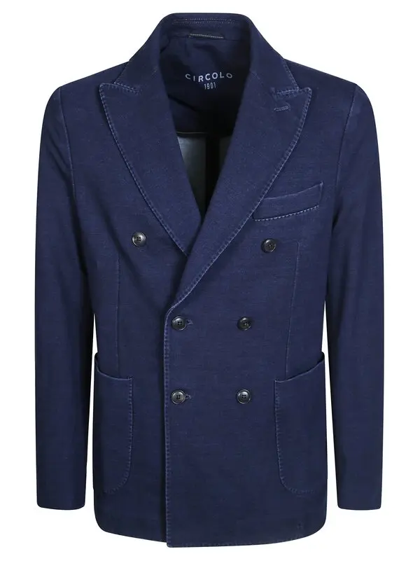 CIRCOLO 1901 Double Breasted Denim Jacket