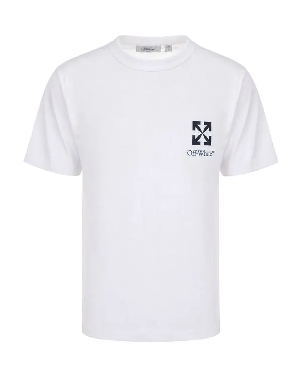 Off-White Cotton Graphic T-shirt - White