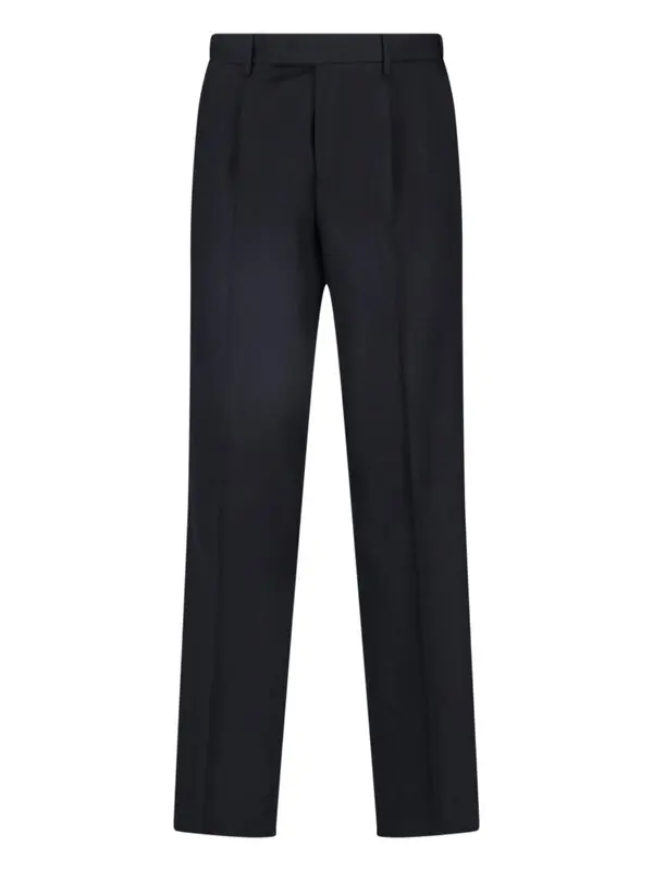 PT TORINO Tailored Pleated Wool-blend Trousers
