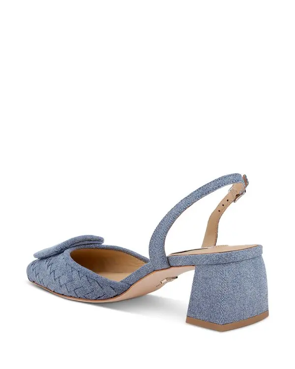 Badgley Mischka Yaneli Slingback Pumps - Light Denim