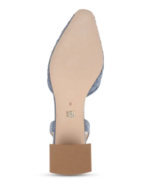 Badgley Mischka Yaneli Slingback Pumps - Light Denim