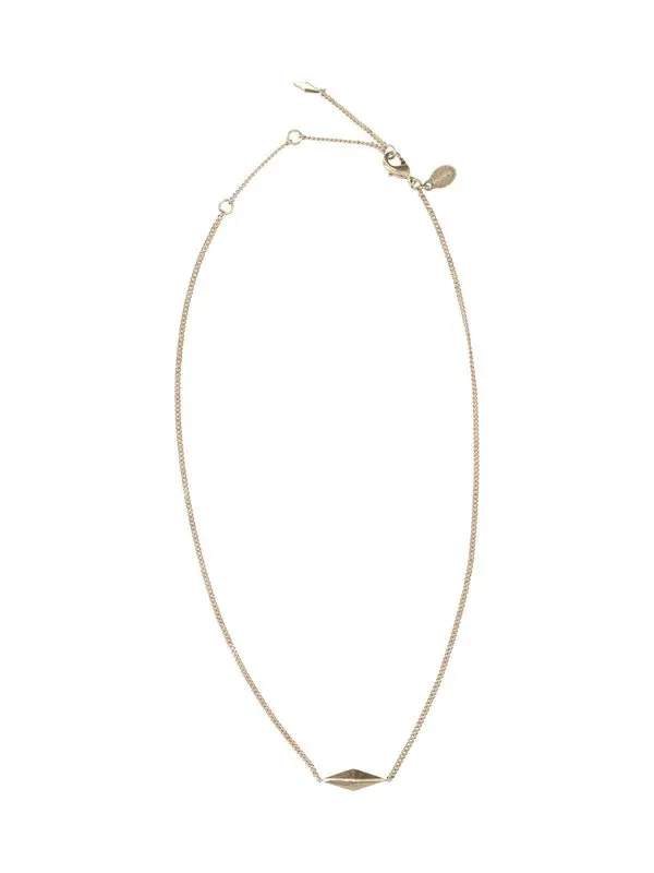 JIMMY CHOO Geometric Pendant Chain Necklace - Gold