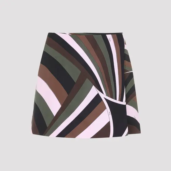 Emilio Pucci Printed Silk Mini Skirt - Multicolour