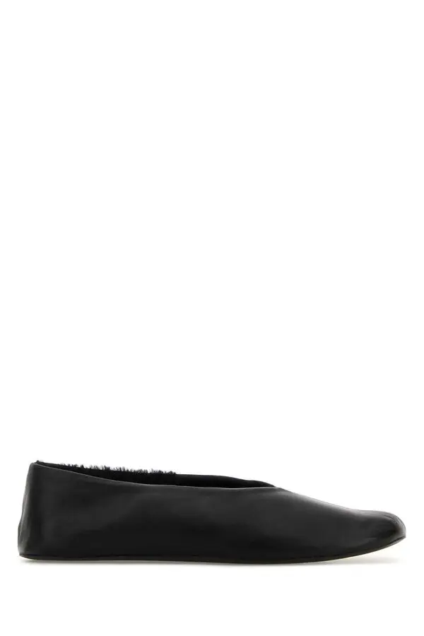 THE ROW Luxurious Lamb Nappa Leather And Shearling Slipper