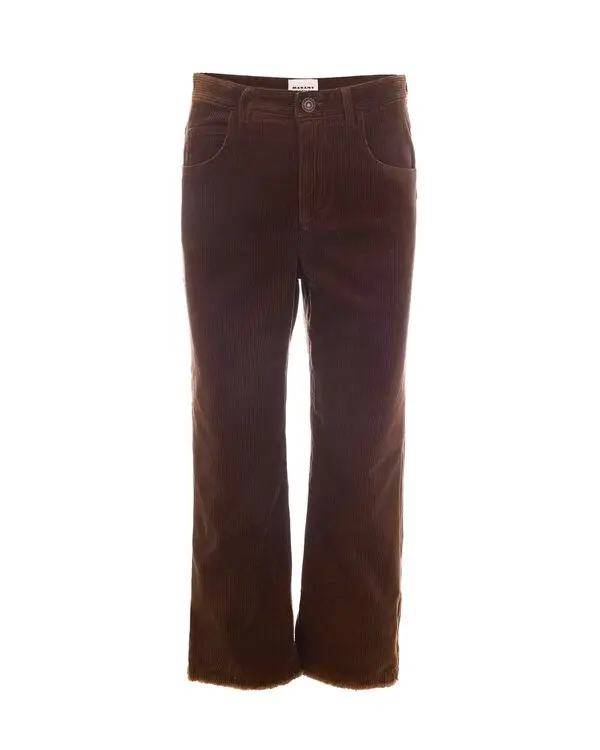 MARANT ETOILE Corduroy Straight-leg Pants