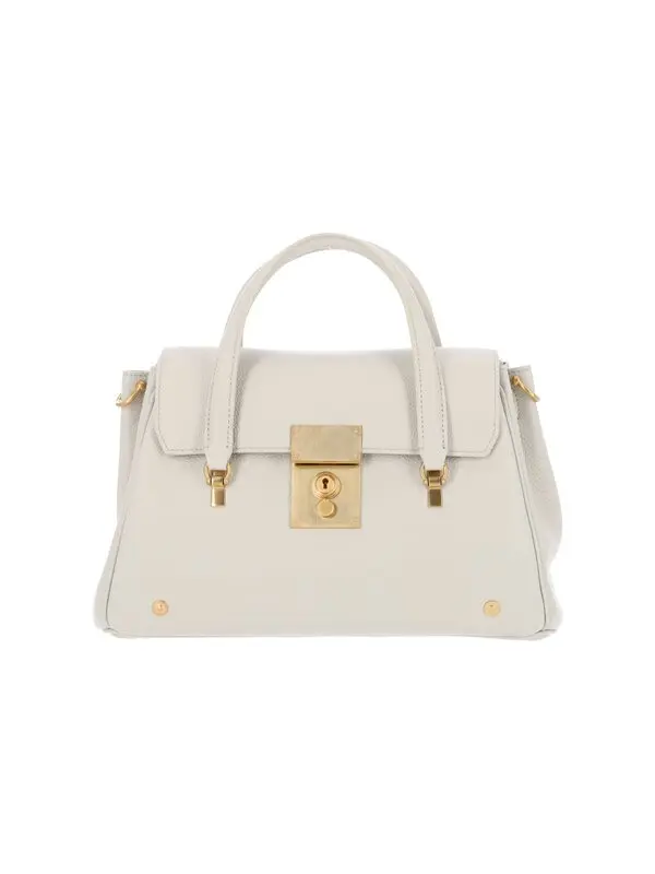 Thom Browne Top Handle Satchel Bag - White