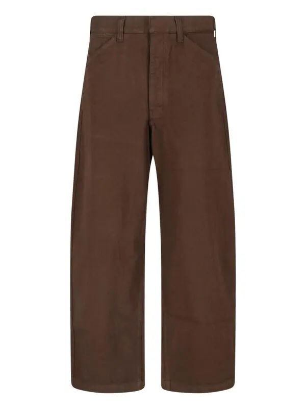 LEMAIRE Wide-leg Cotton Twill Trousers
