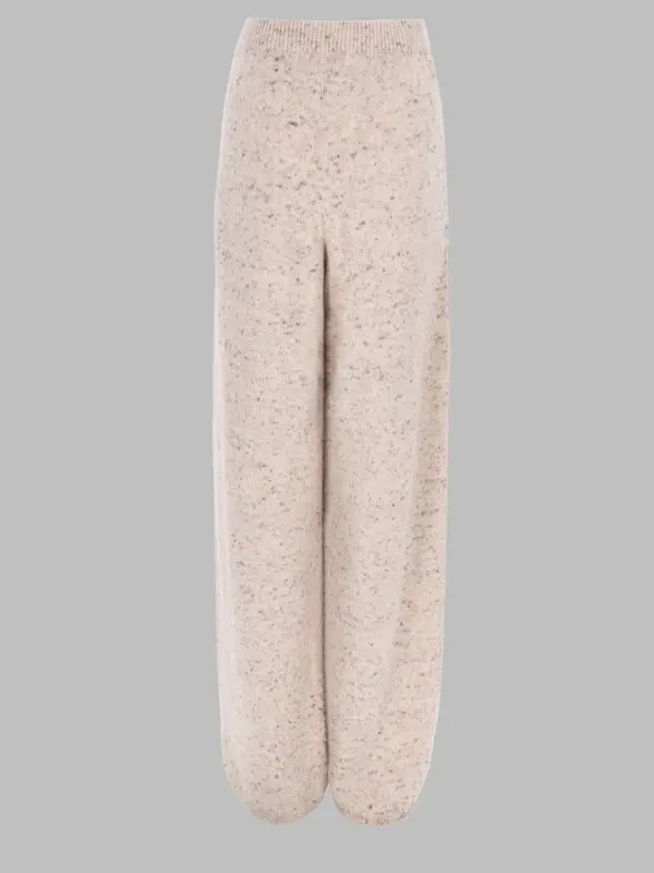 Fabiana Filippi Wide-leg Knit Trousers - Beige