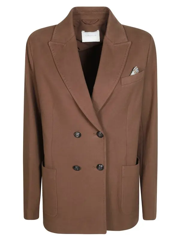 CIRCOLO 1901 Regular-fit Cotton-blend Sweatshirt Jacket