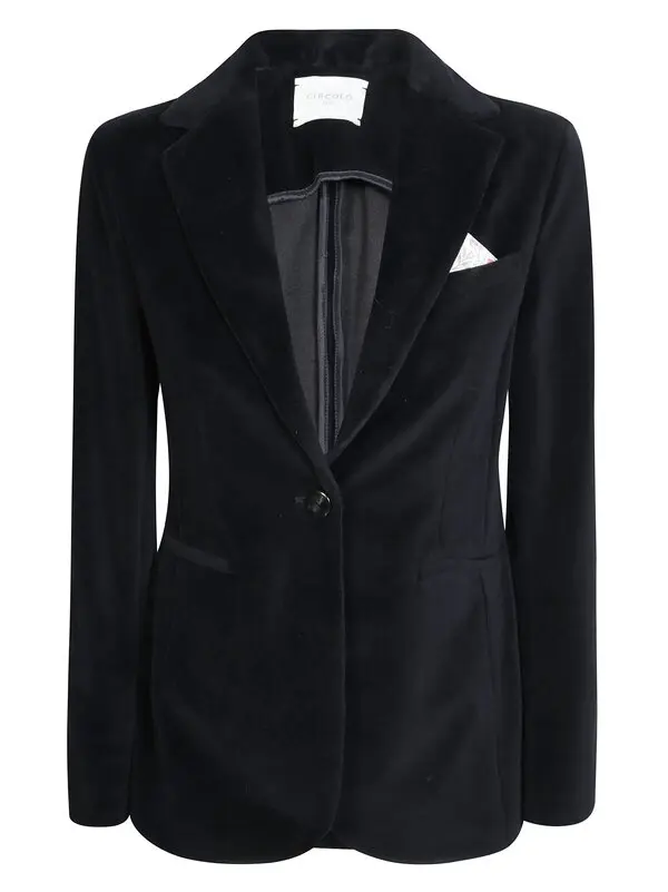 CIRCOLO 1901 Slim Smooth Velvet Blazer