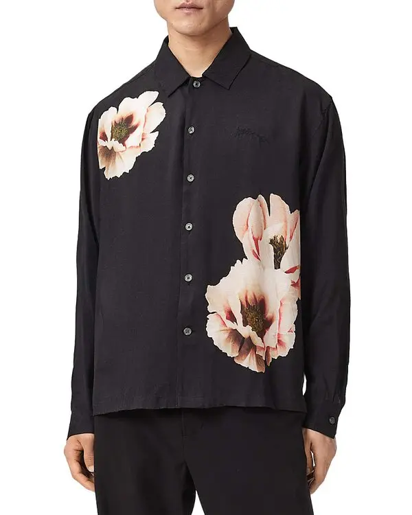 ALLSAINTS Floraison Floral Graphic Shirt