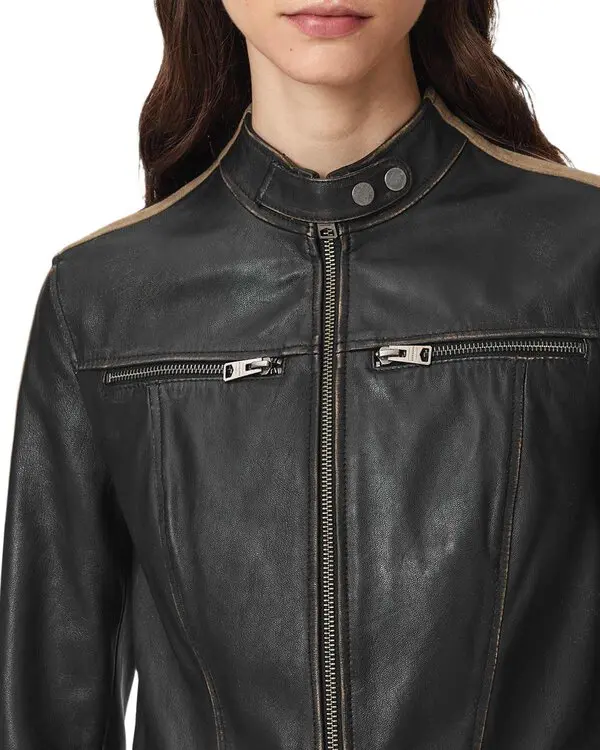 ALLSAINTS Tiggy Leather Biker Jacket
