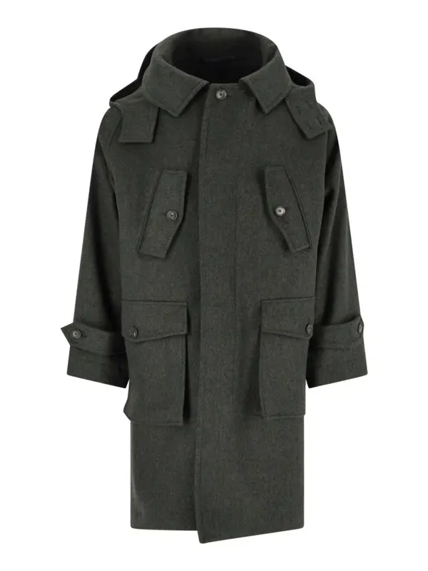 Caruso Wool Hooded Field Coat