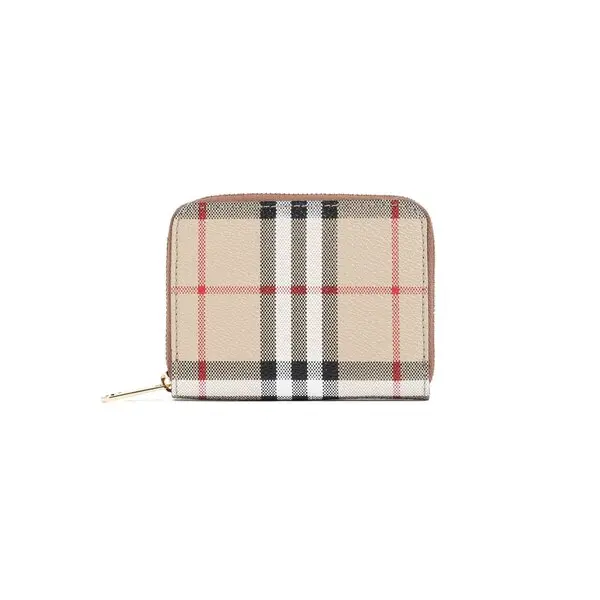 Burberry E-canvas Mini Wallet For